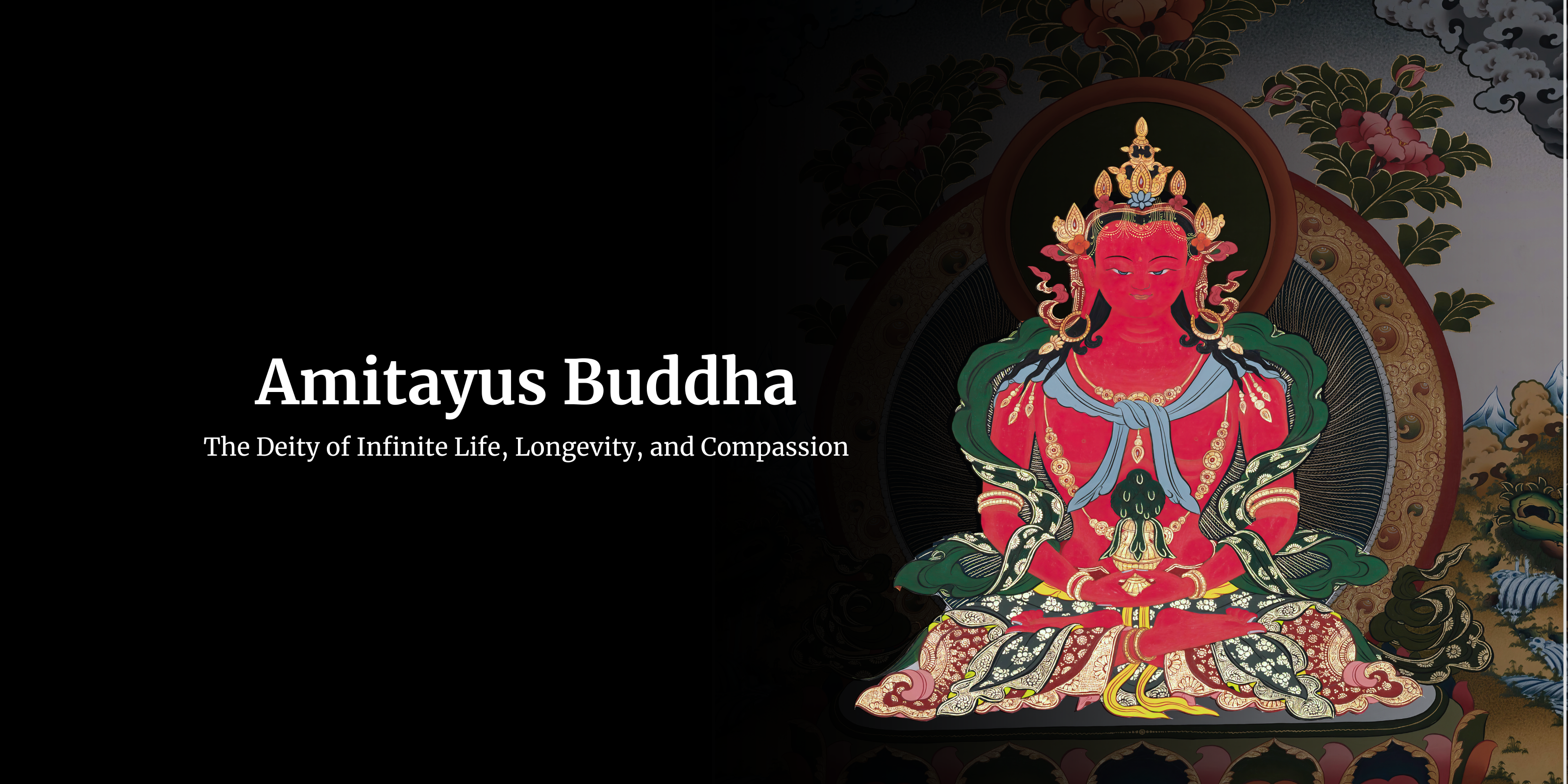 Amitayus Buddha Thangka: The sacred art of longevity, vitality ...