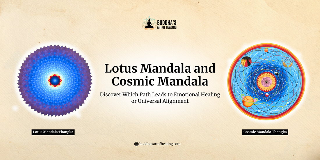 Lotus mandala and cosmic mandala for healing and alignment – Buddhas ...